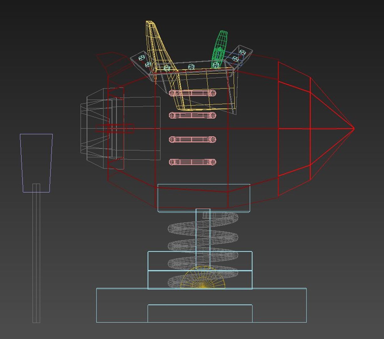 3D Kiddie Rocket Ride - TurboSquid 1445465