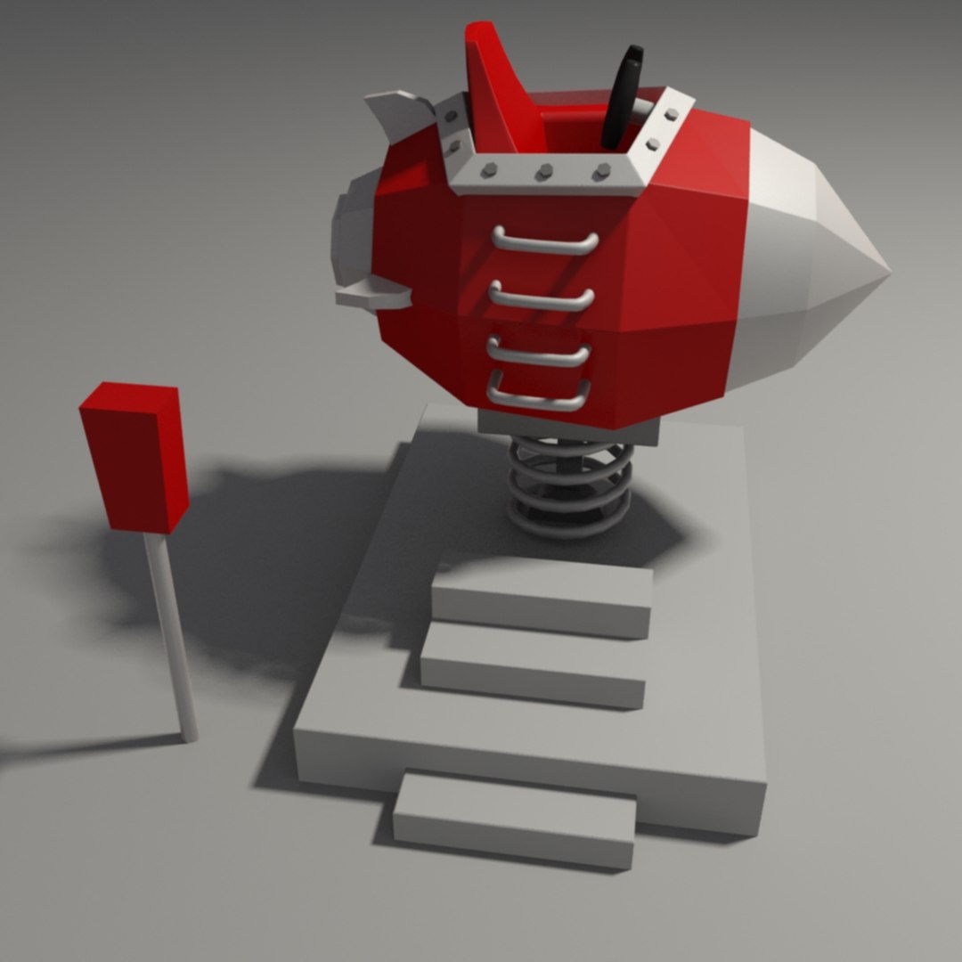 3D Kiddie Rocket Ride - TurboSquid 1445465