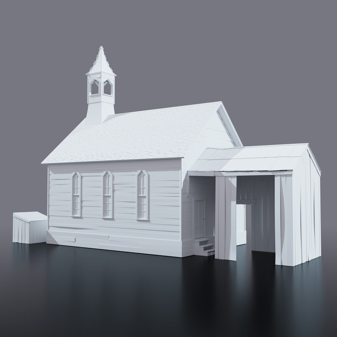 Old Chapel 3D Model - TurboSquid 1992336