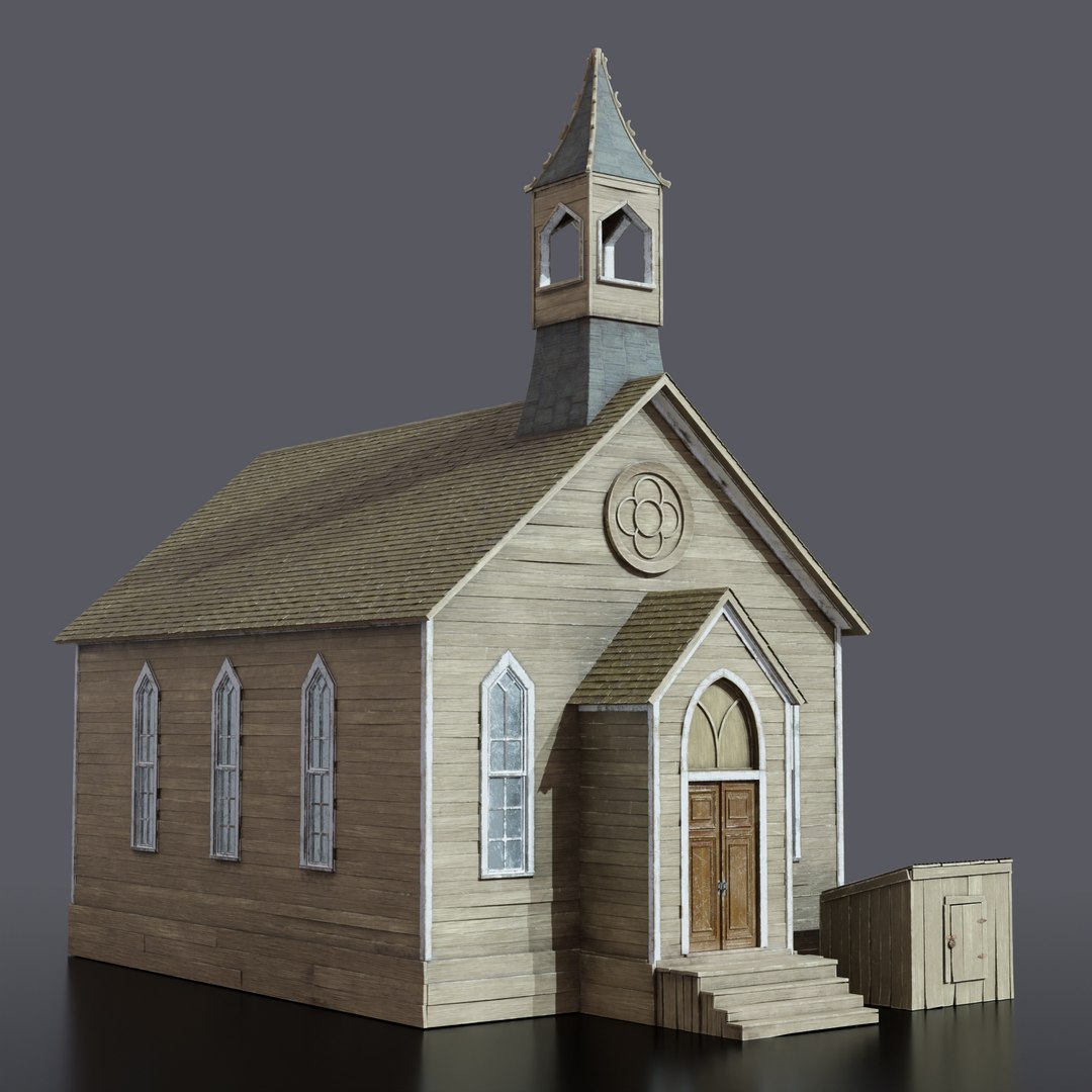 Old Chapel 3D Model - TurboSquid 1992336