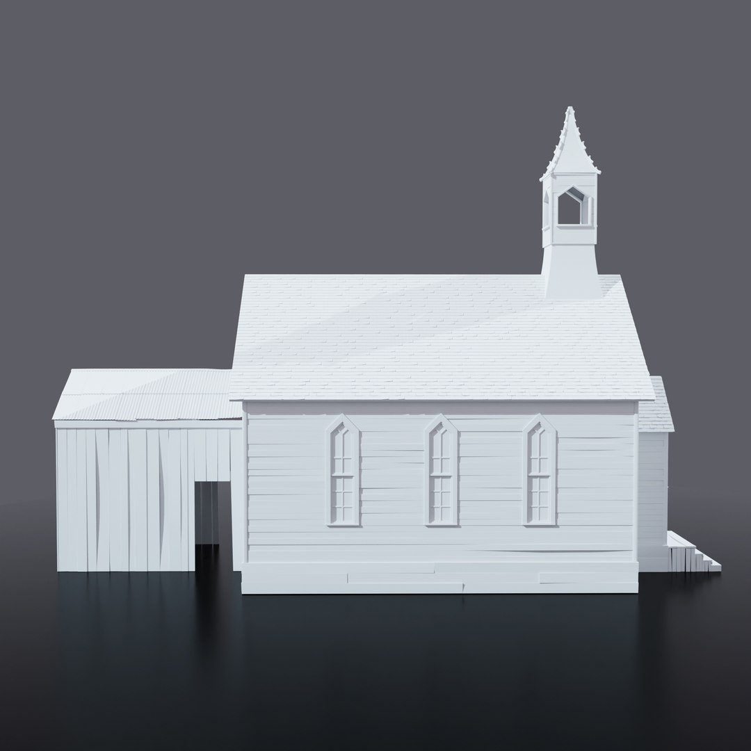 Old Chapel 3D Model - TurboSquid 1992336
