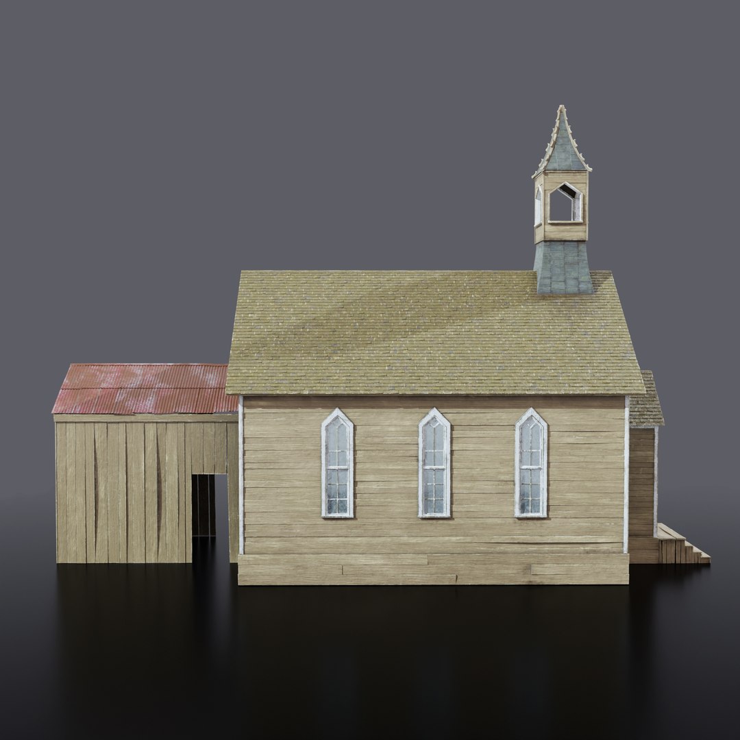 Old Chapel 3D Model - TurboSquid 1992336