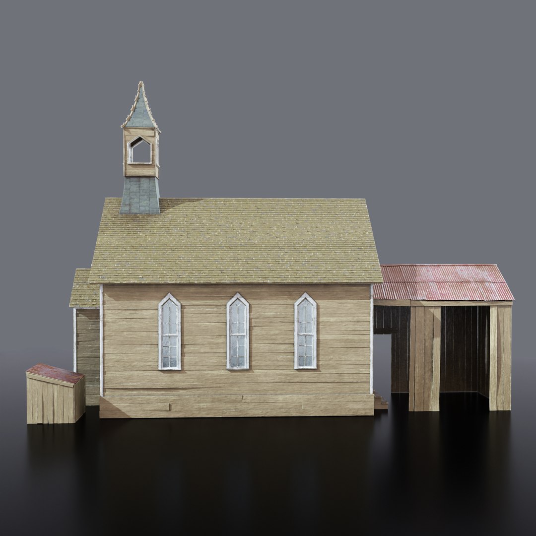 Old Chapel 3D Model - TurboSquid 1992336