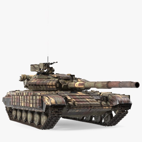 Battle Tank T-64 BV Dirty Rigged model - TurboSquid 1981290