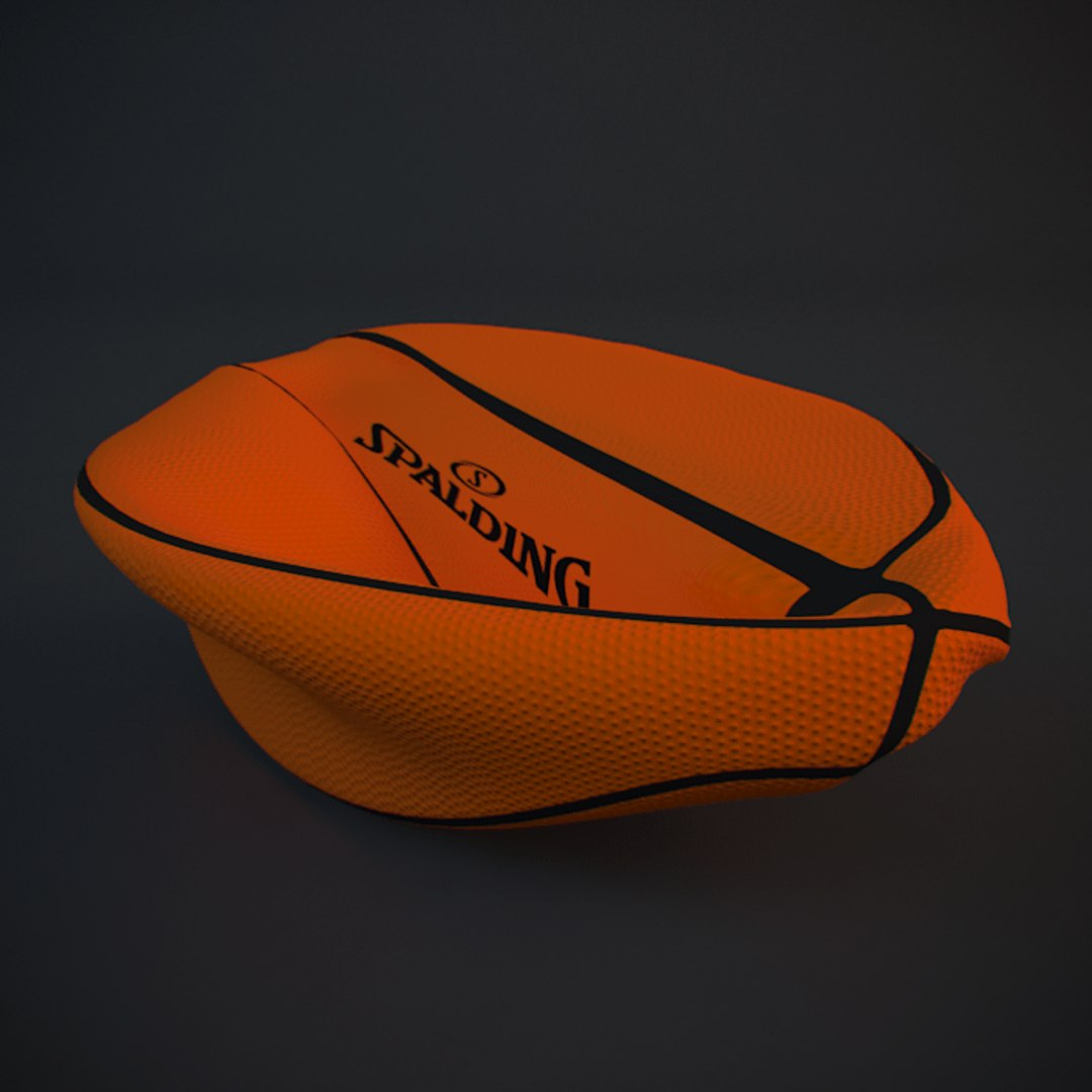 Deflated Basketball 3d Max