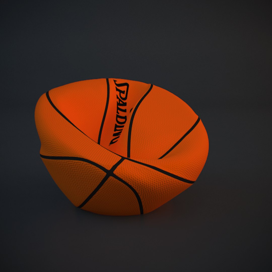 Deflated Basketball 3d Max
