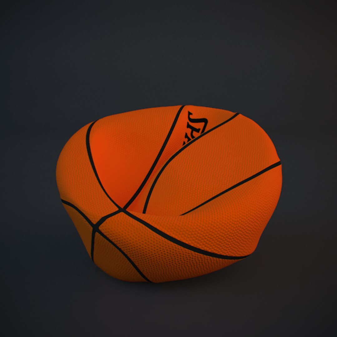Deflated Basketball 3d Max