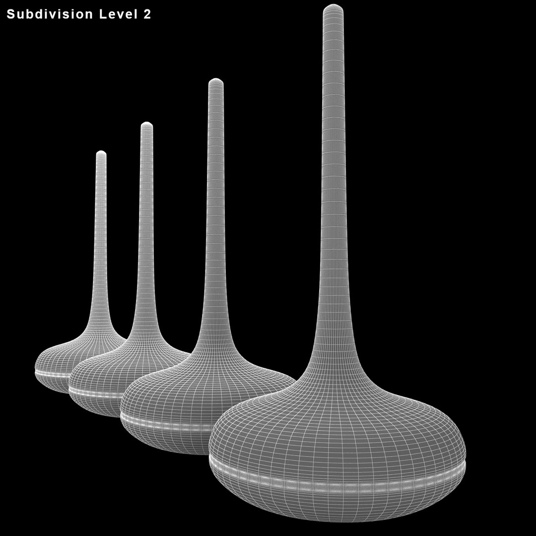 3d Spinning 4 Colors Model