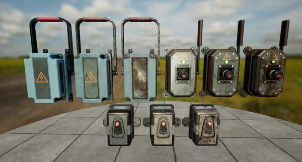 Pushbutton Switch Blender Models for Download | TurboSquid