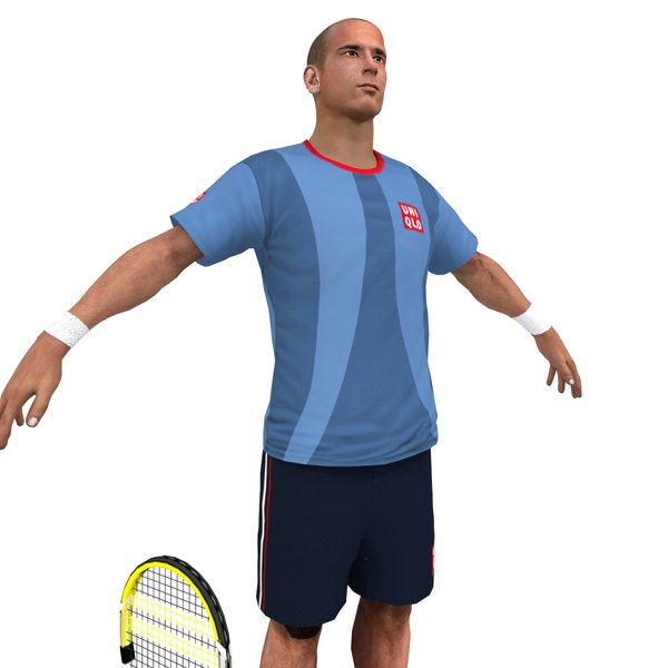 3d model tennis player