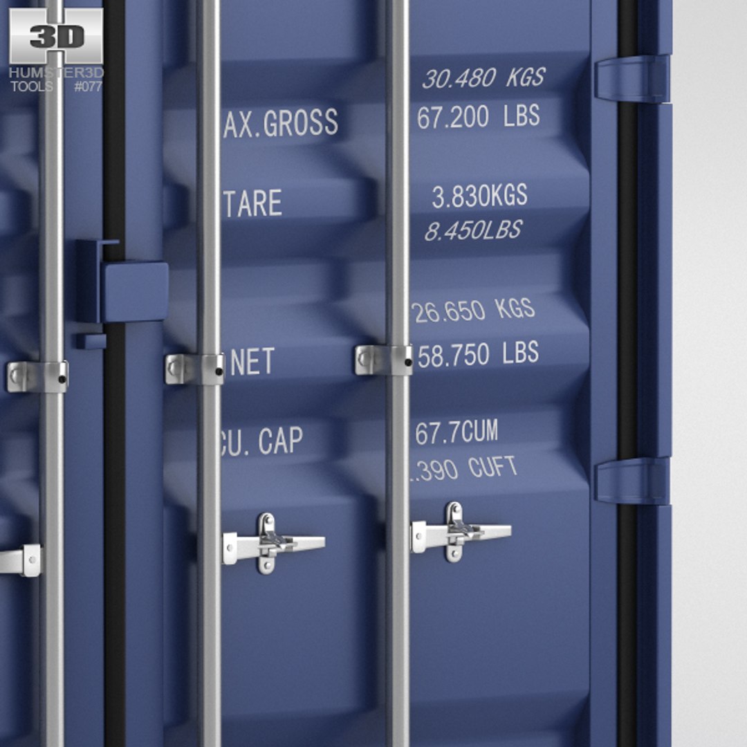 Container shipping 40ft 3D model - TurboSquid 1237507