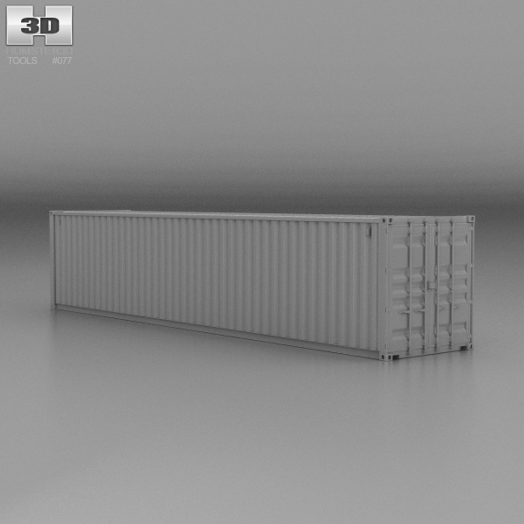 Container shipping 40ft 3D model - TurboSquid 1237507