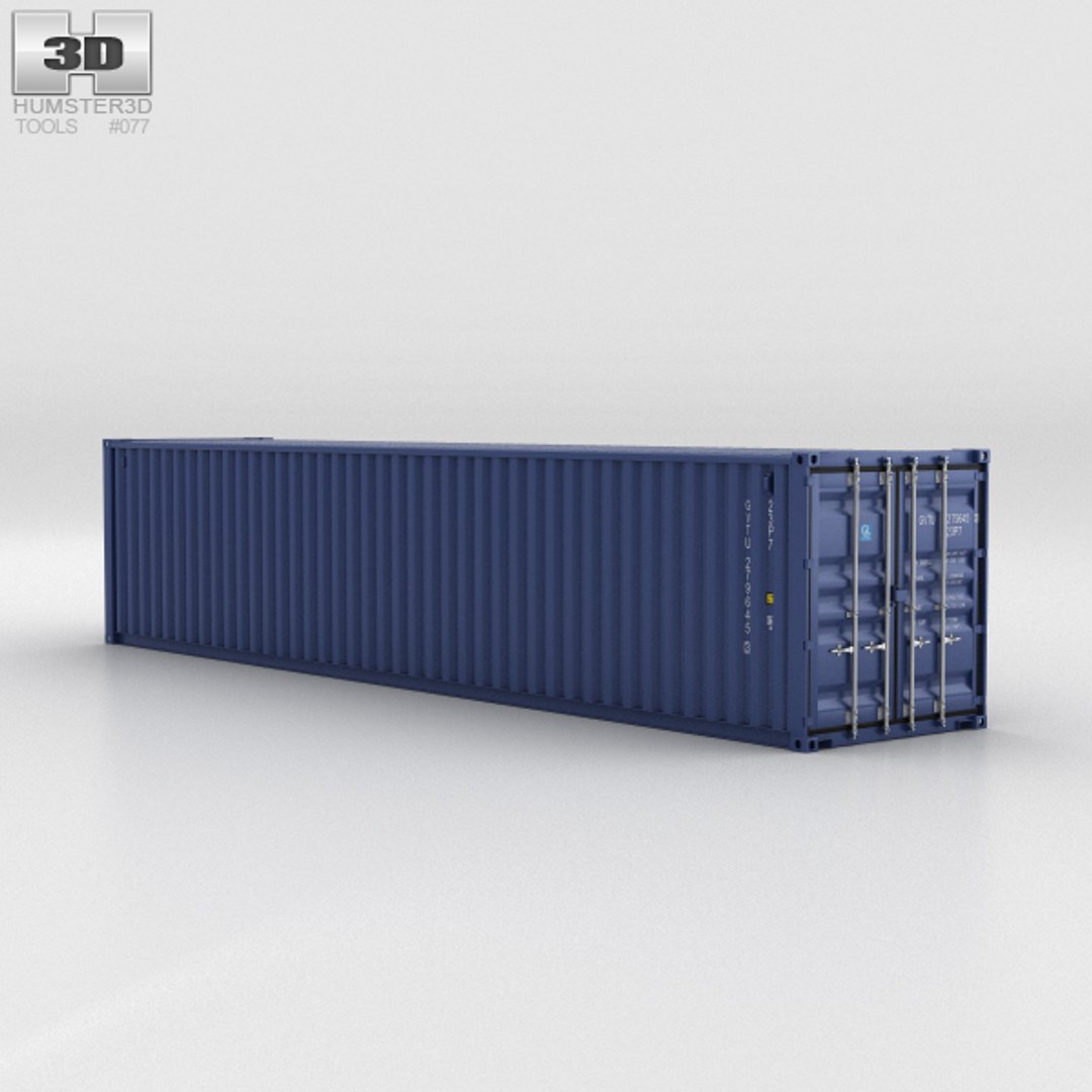 Container shipping 40ft 3D model - TurboSquid 1237507