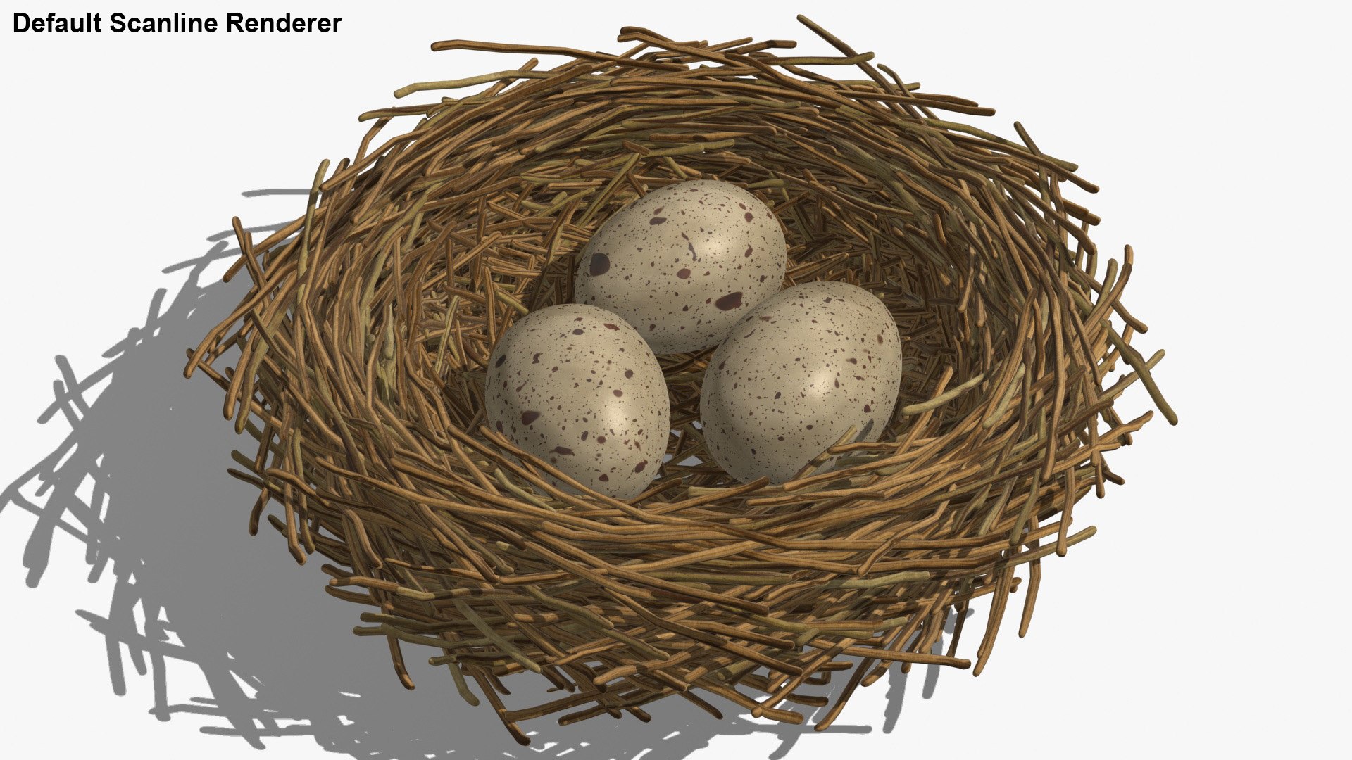 Realistic bird nest 05 3D model - TurboSquid 1562042