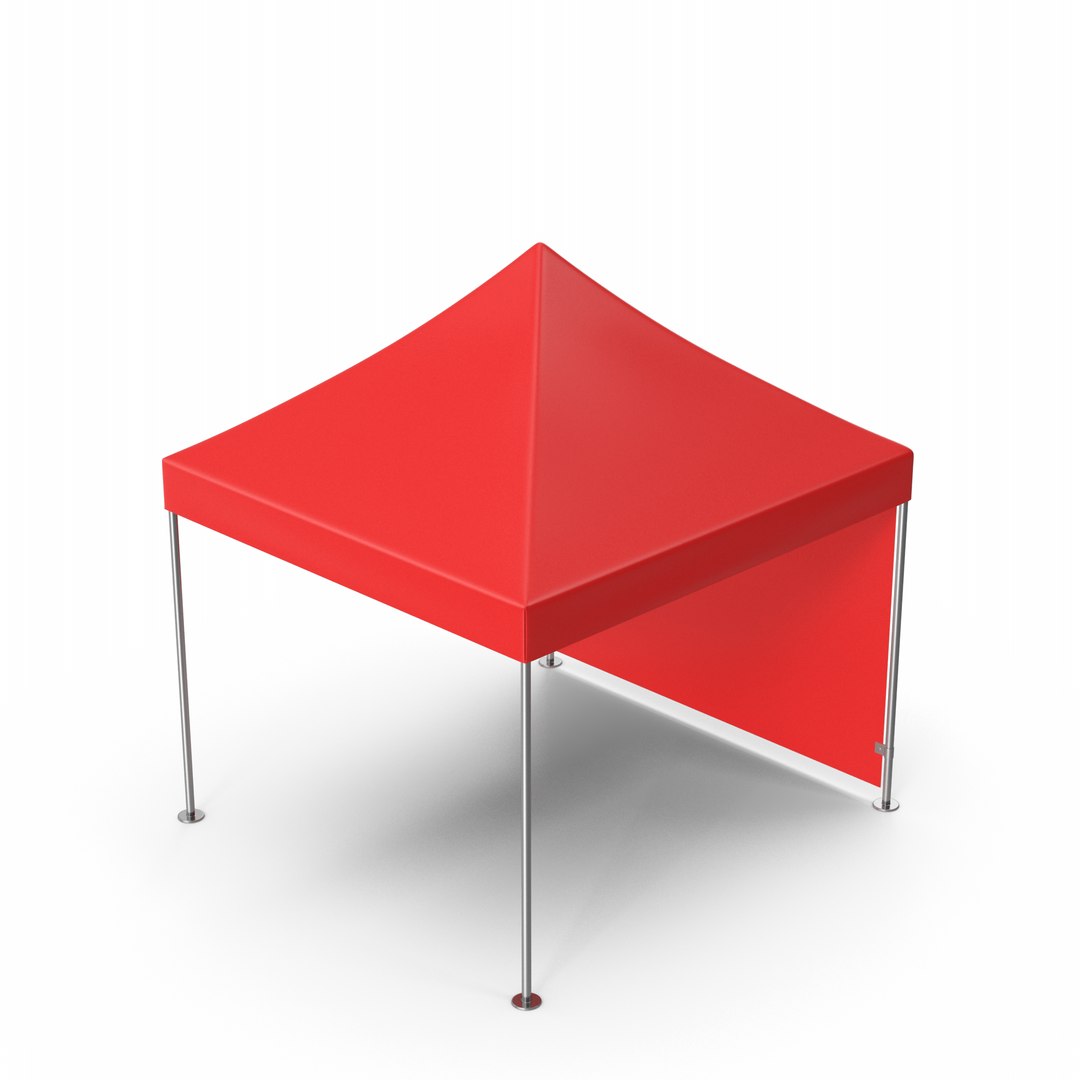 Red Event Tent Model - TurboSquid 2190125