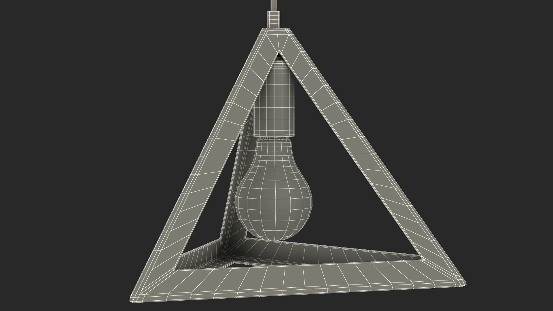 Hanging Light Triangle Shape Red model - TurboSquid 2018645