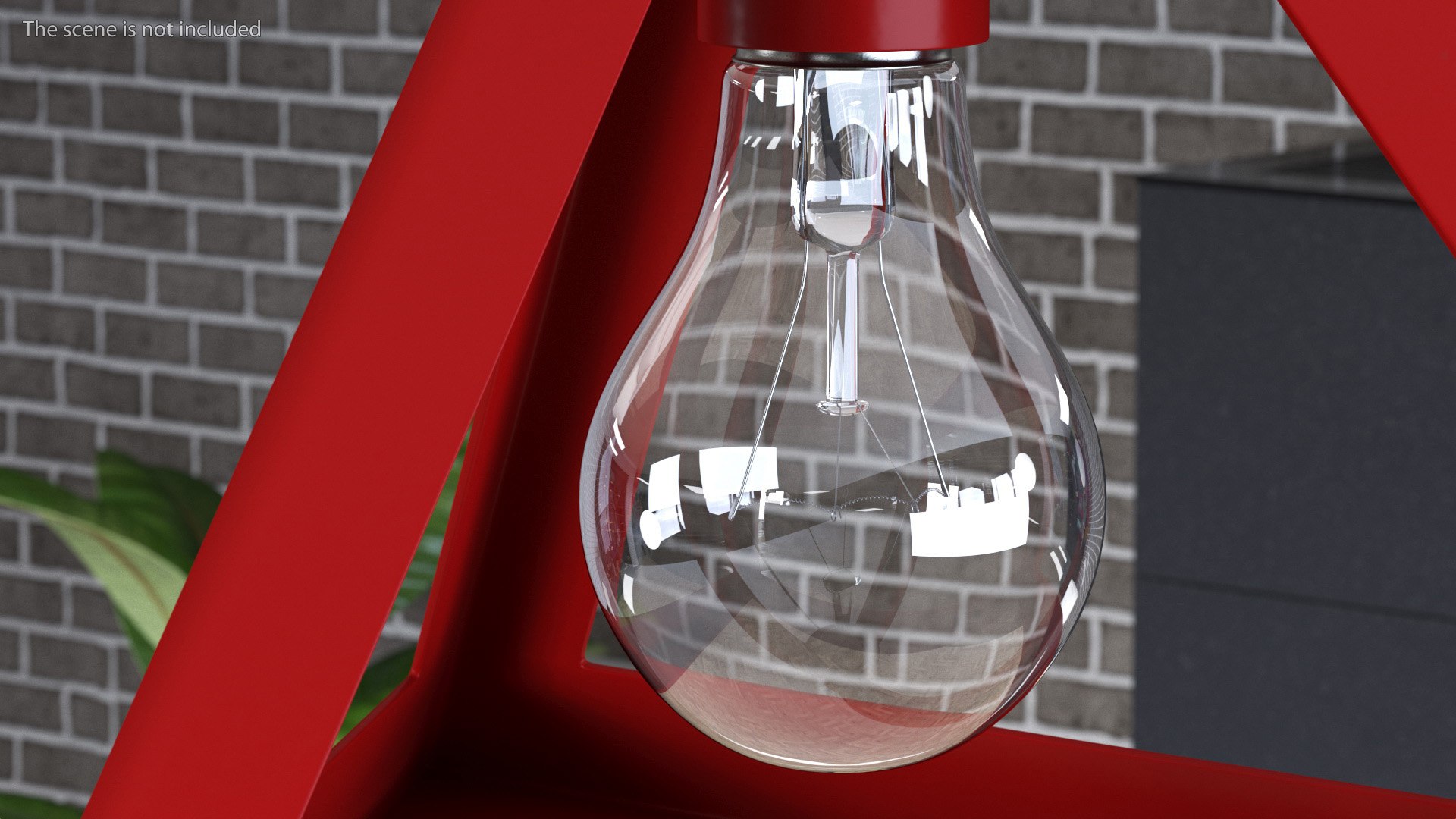 Hanging Light Triangle Shape Red model - TurboSquid 2018645