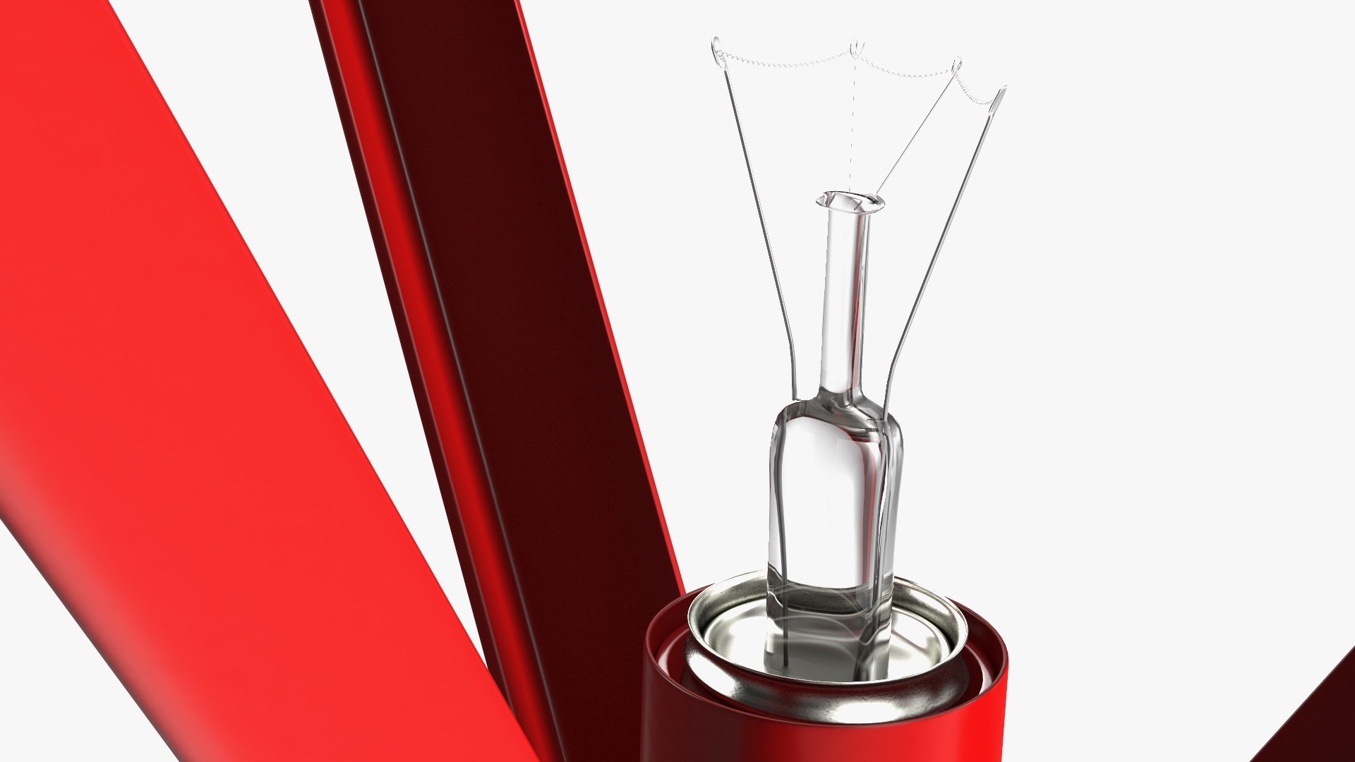 Hanging Light Triangle Shape Red Model - TurboSquid 2018645