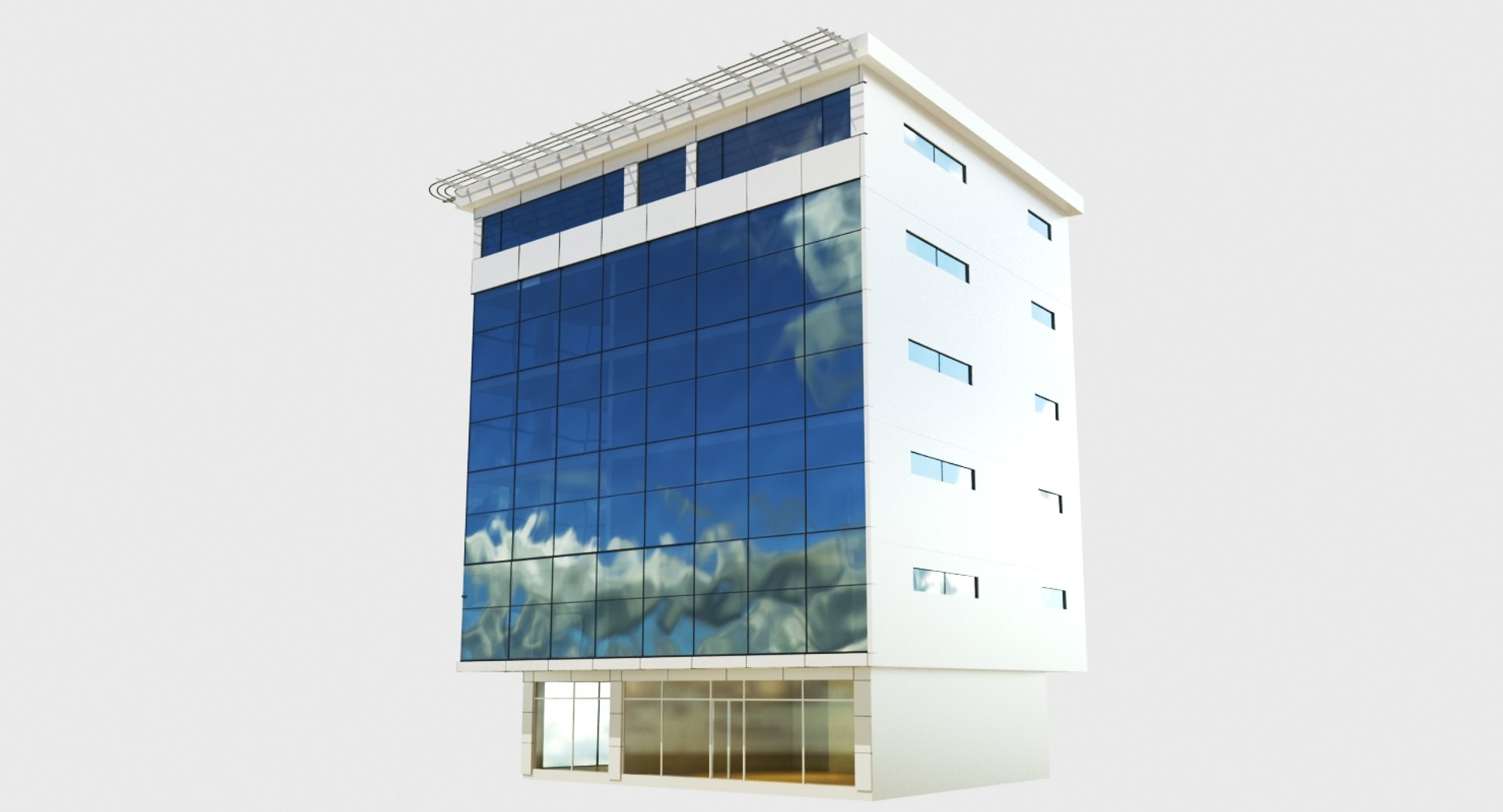 Realistic Modern Building 3D - TurboSquid 1383041