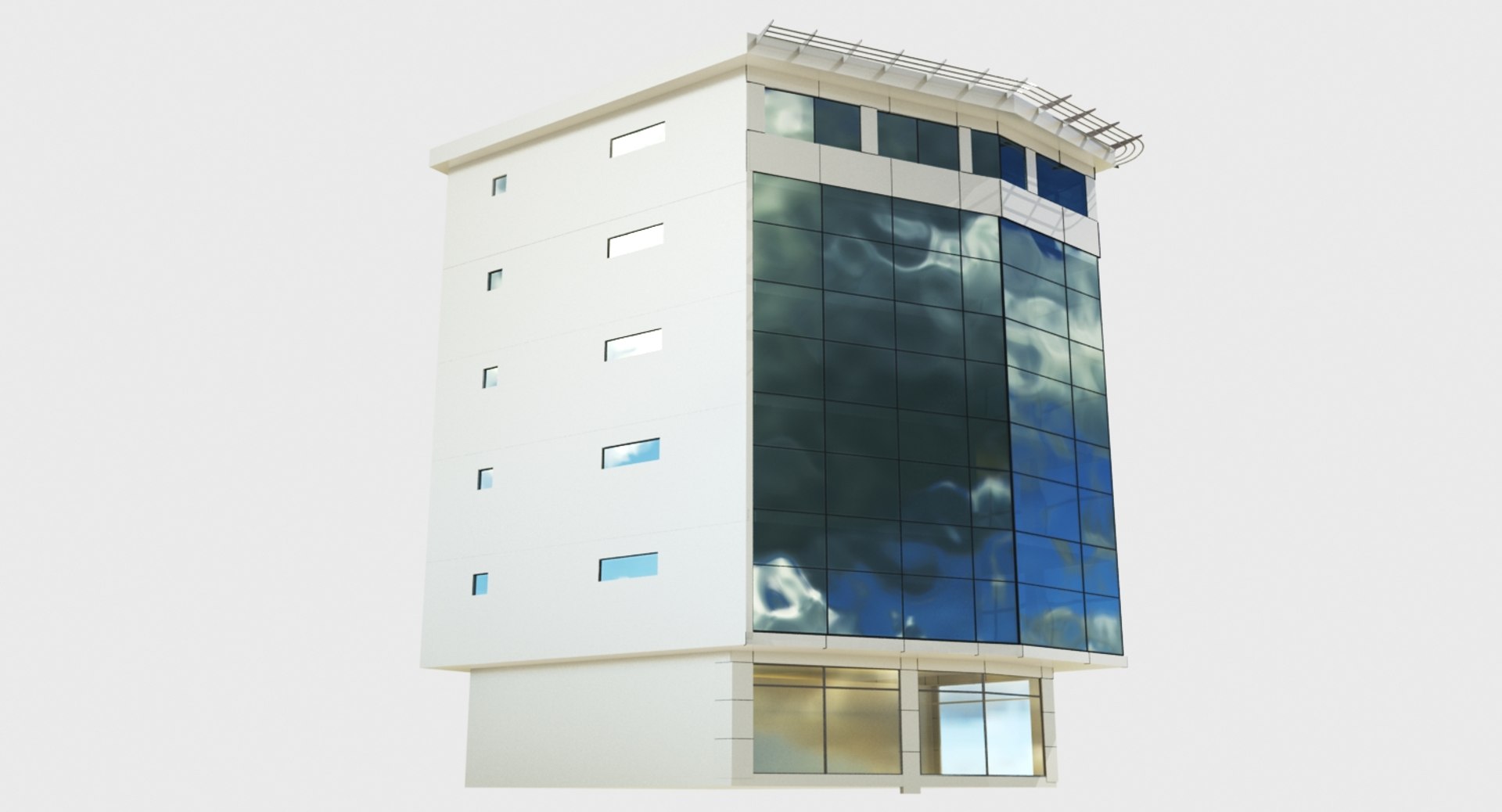 Realistic Modern Building 3D - TurboSquid 1383041