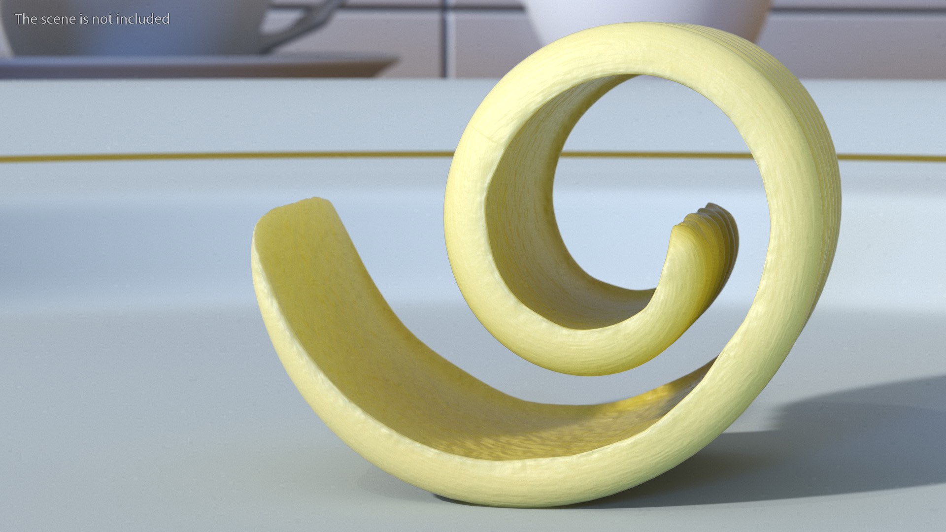 Curled Piece of Butter 3D model - TurboSquid 1995254