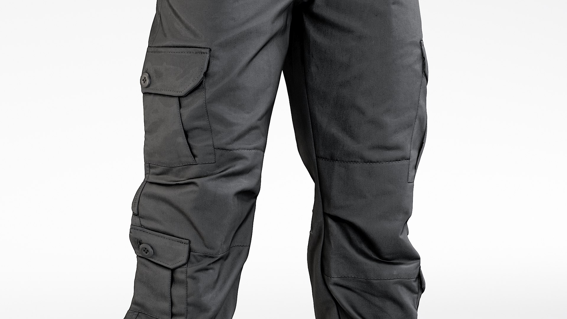 Realistic black pants boots 3D model - TurboSquid 1529856