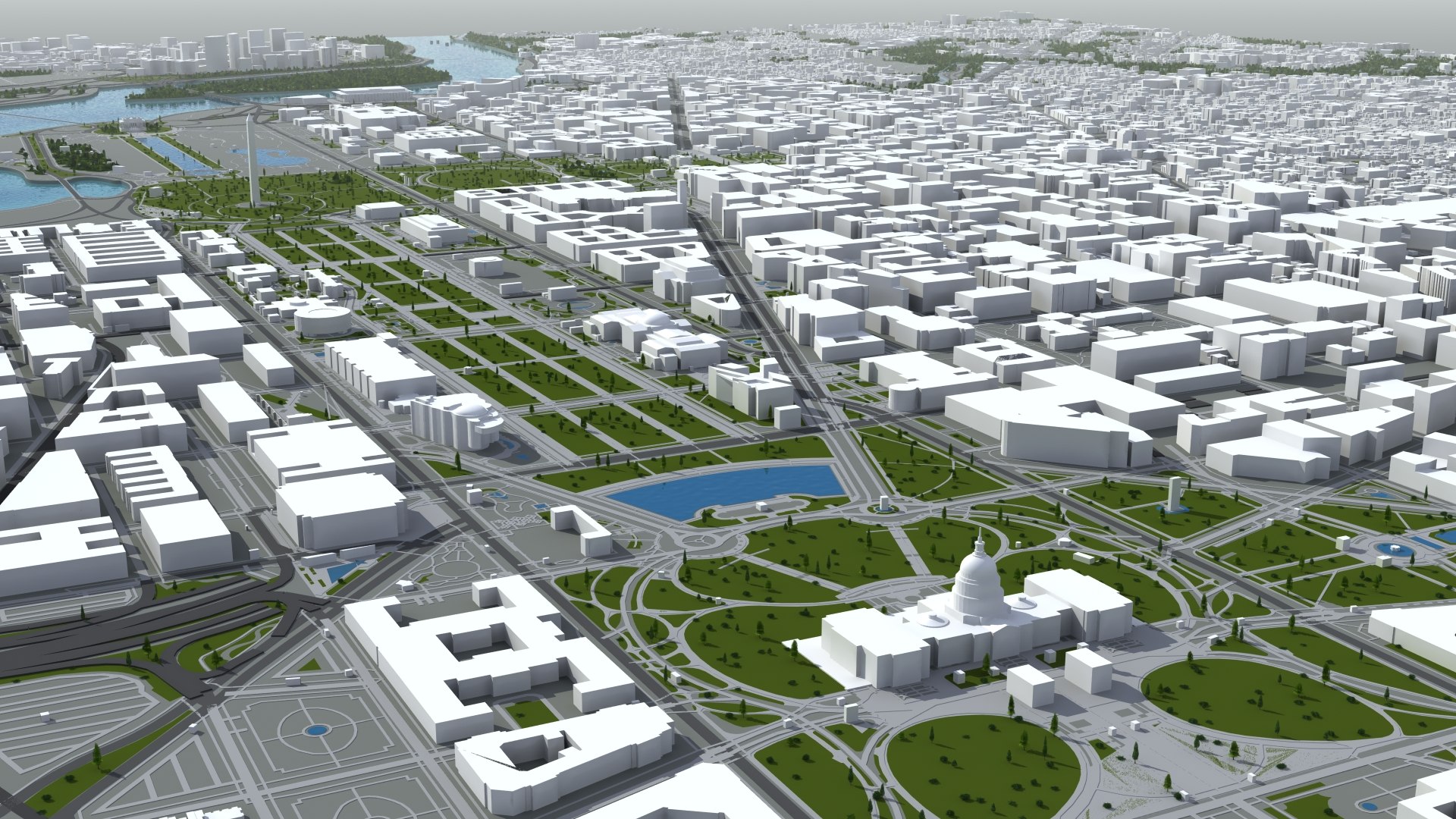 Washington DC model - TurboSquid 1764099