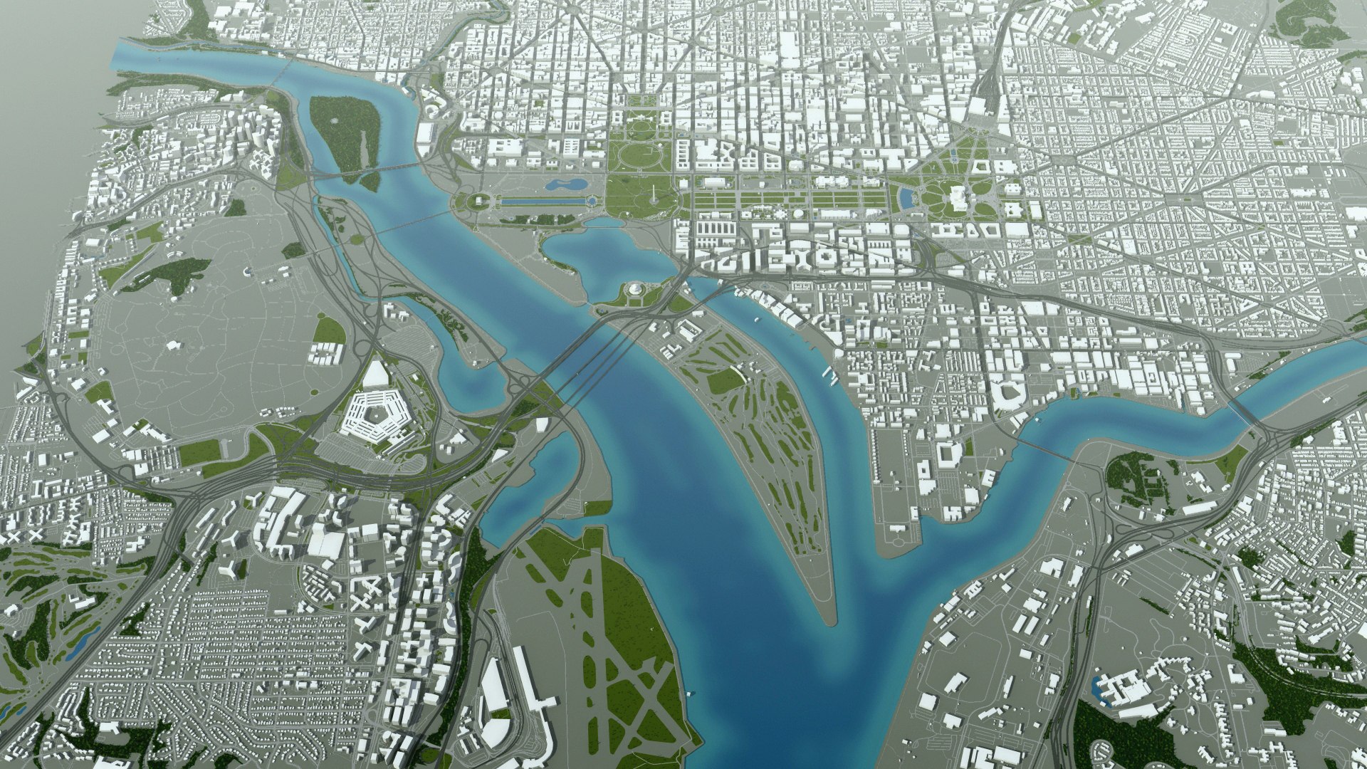 Washington DC model - TurboSquid 1764099