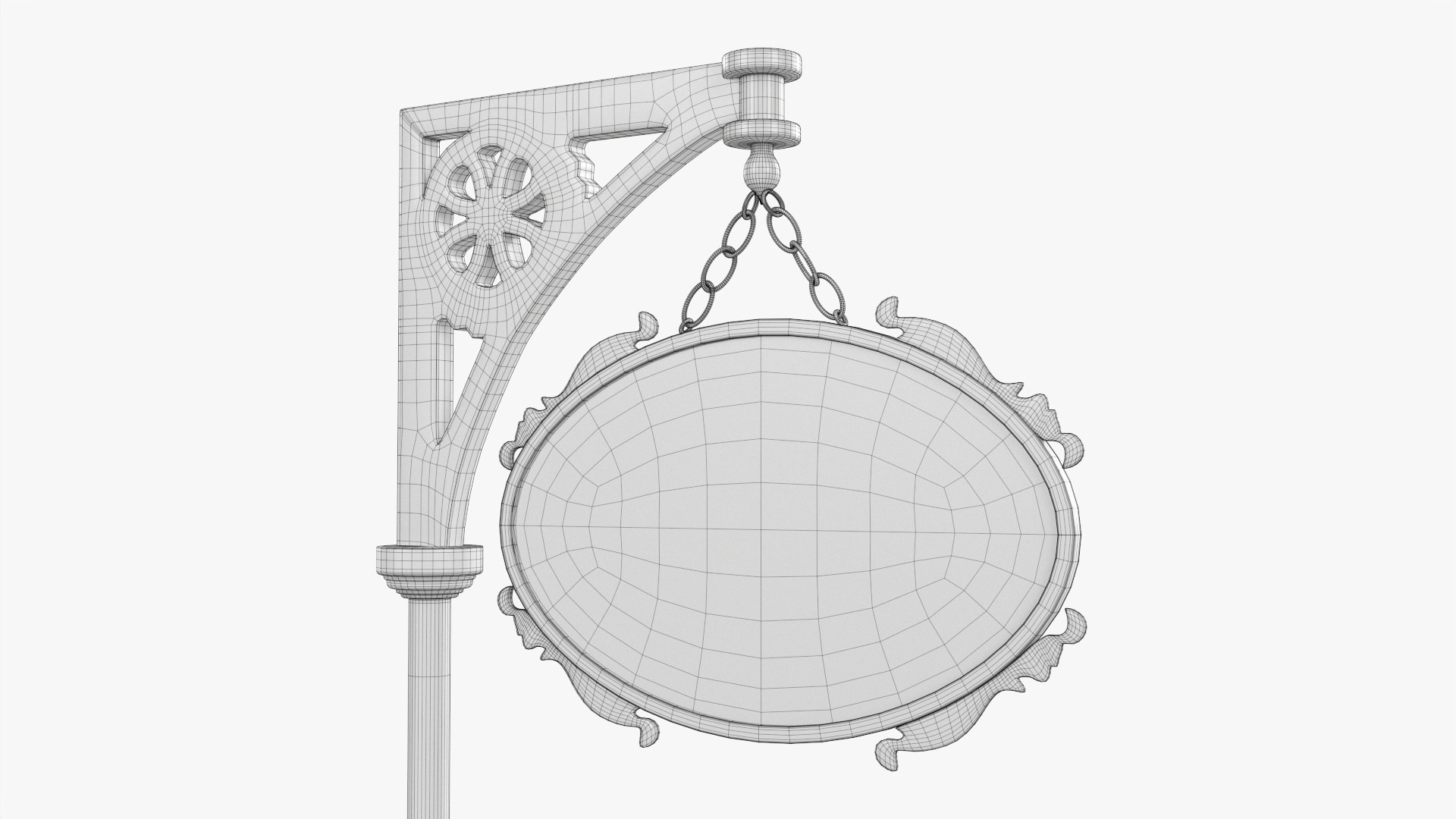 Forged Column With Hanging Board 04 3D Model - TurboSquid 1801217