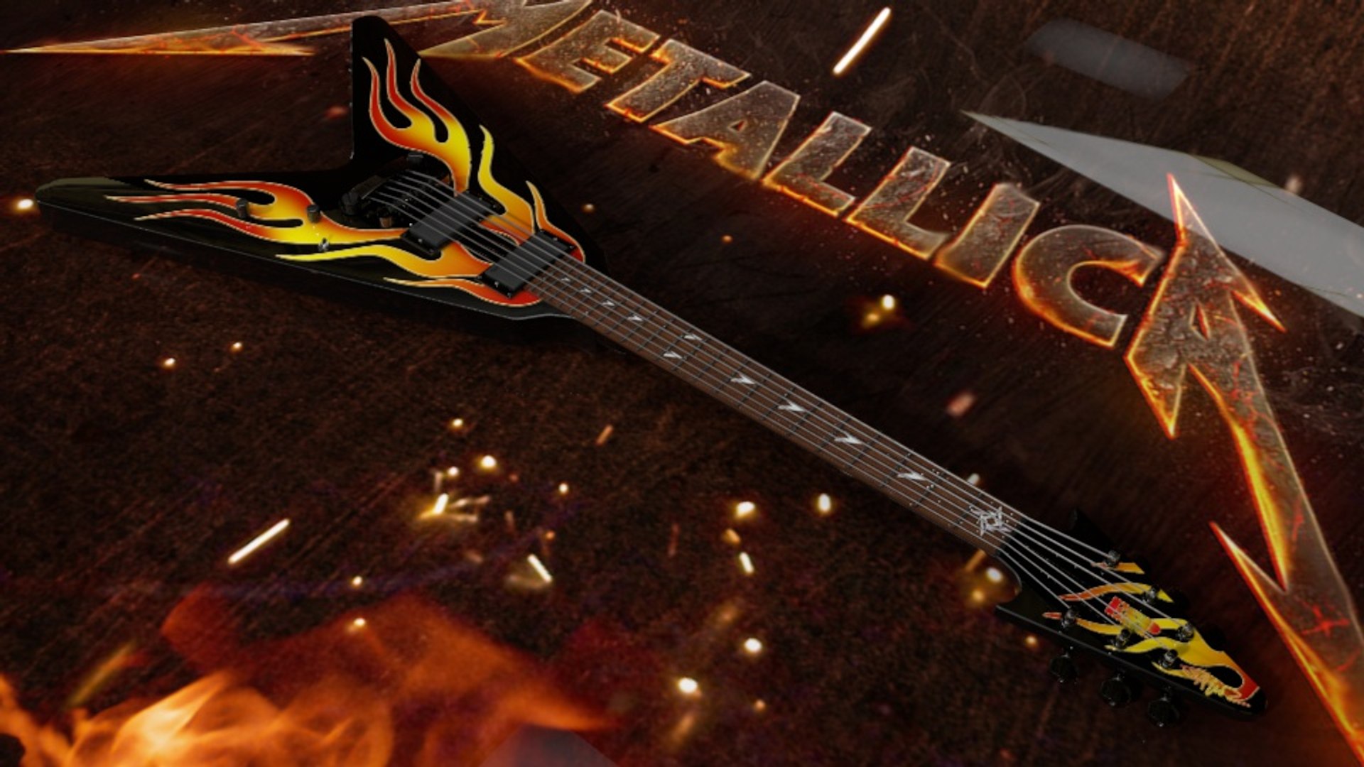 Metallica James Hetfield Esp 3d Model