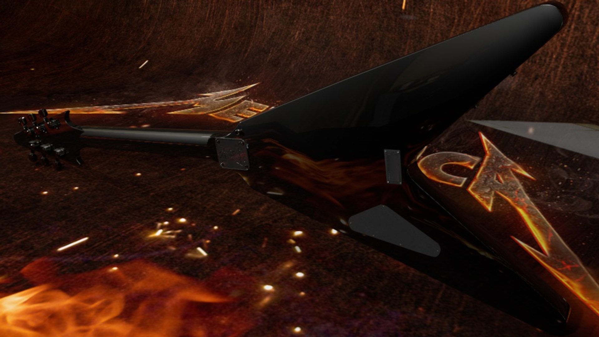 Metallica James Hetfield Esp 3d Model