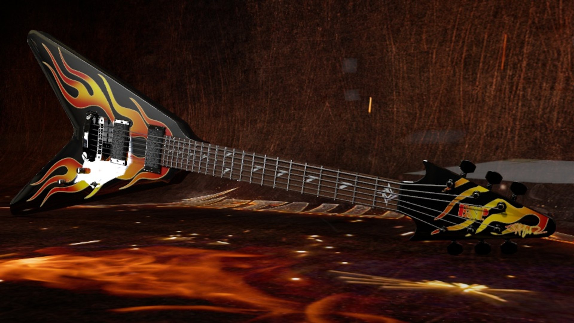 Metallica James Hetfield Esp 3d Model