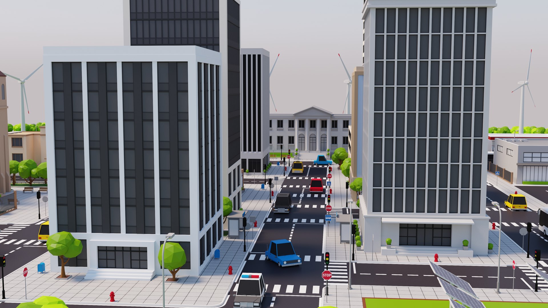 3D model Cartoon City - TurboSquid 1855885