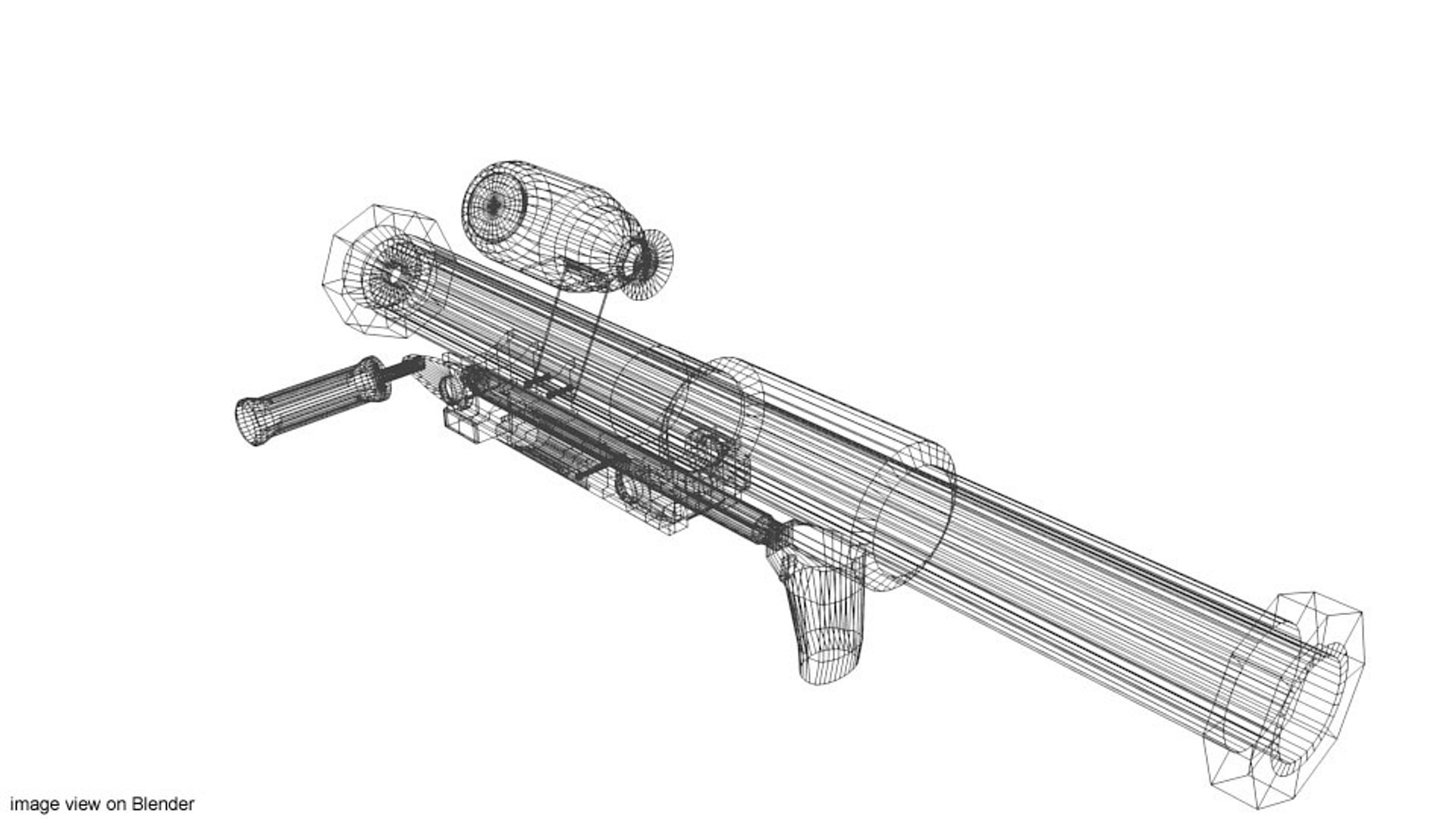 rocket launcher shoulder-fired 3d 3ds