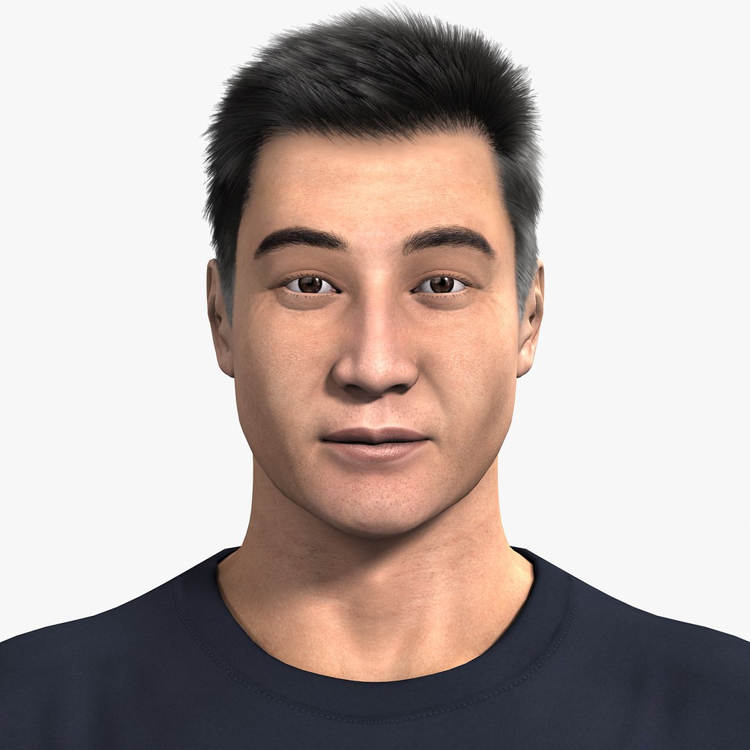 3d Model Dong Asian Man