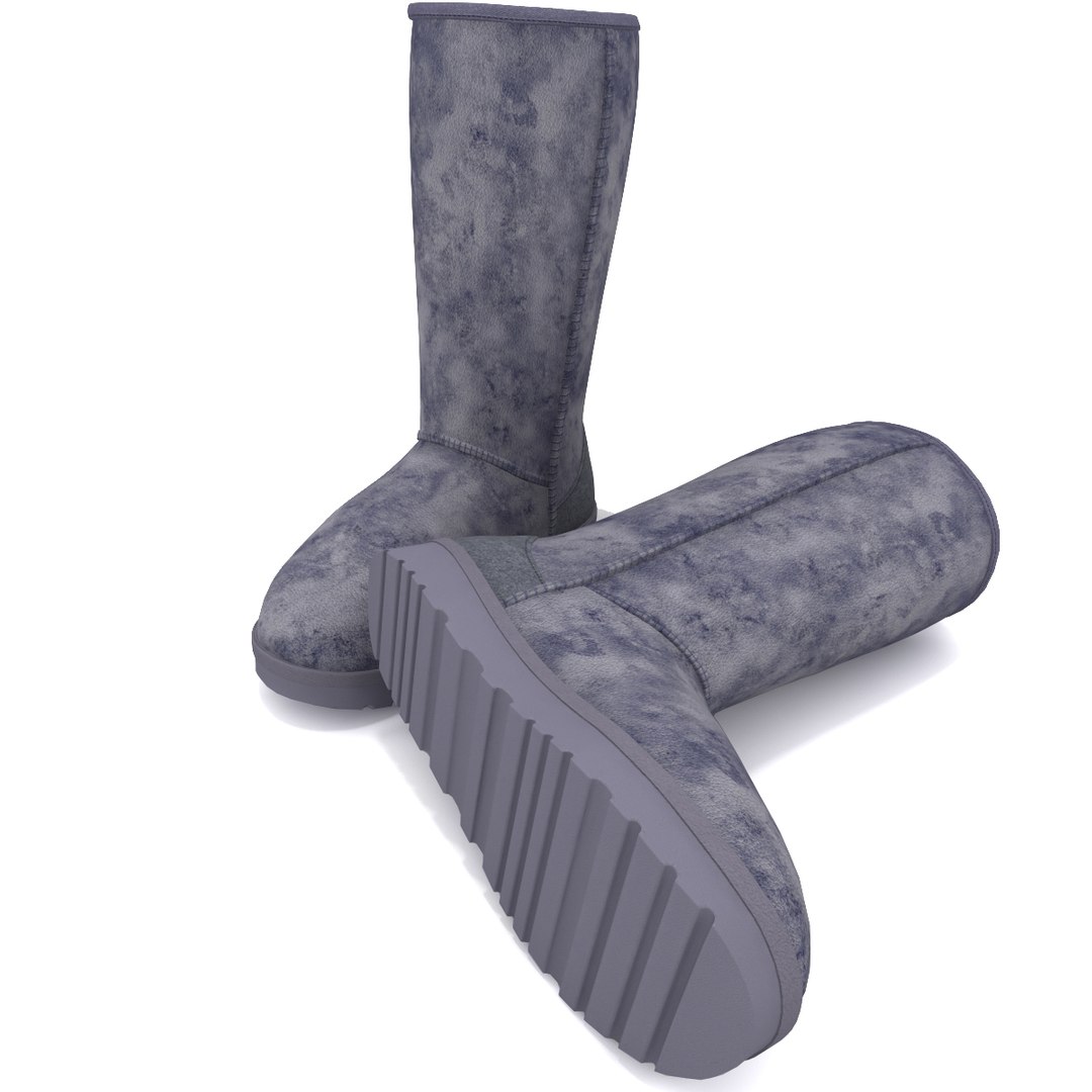 3d model ugg classic tall boots