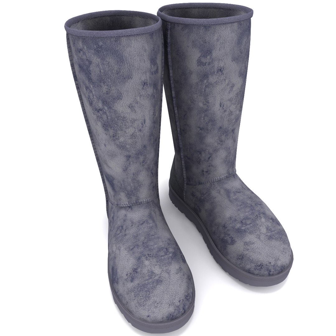 3d model ugg classic tall boots