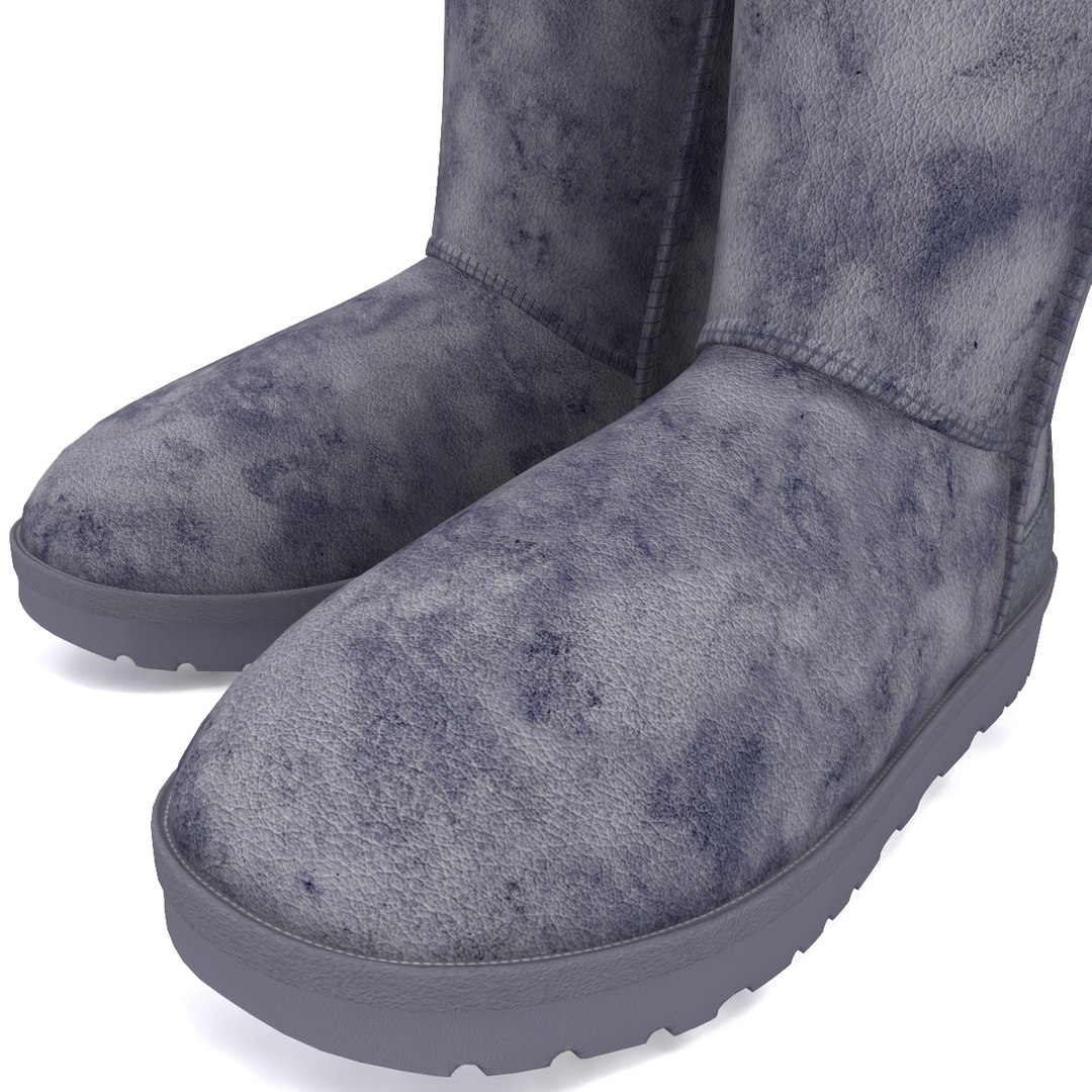 3d model ugg classic tall boots