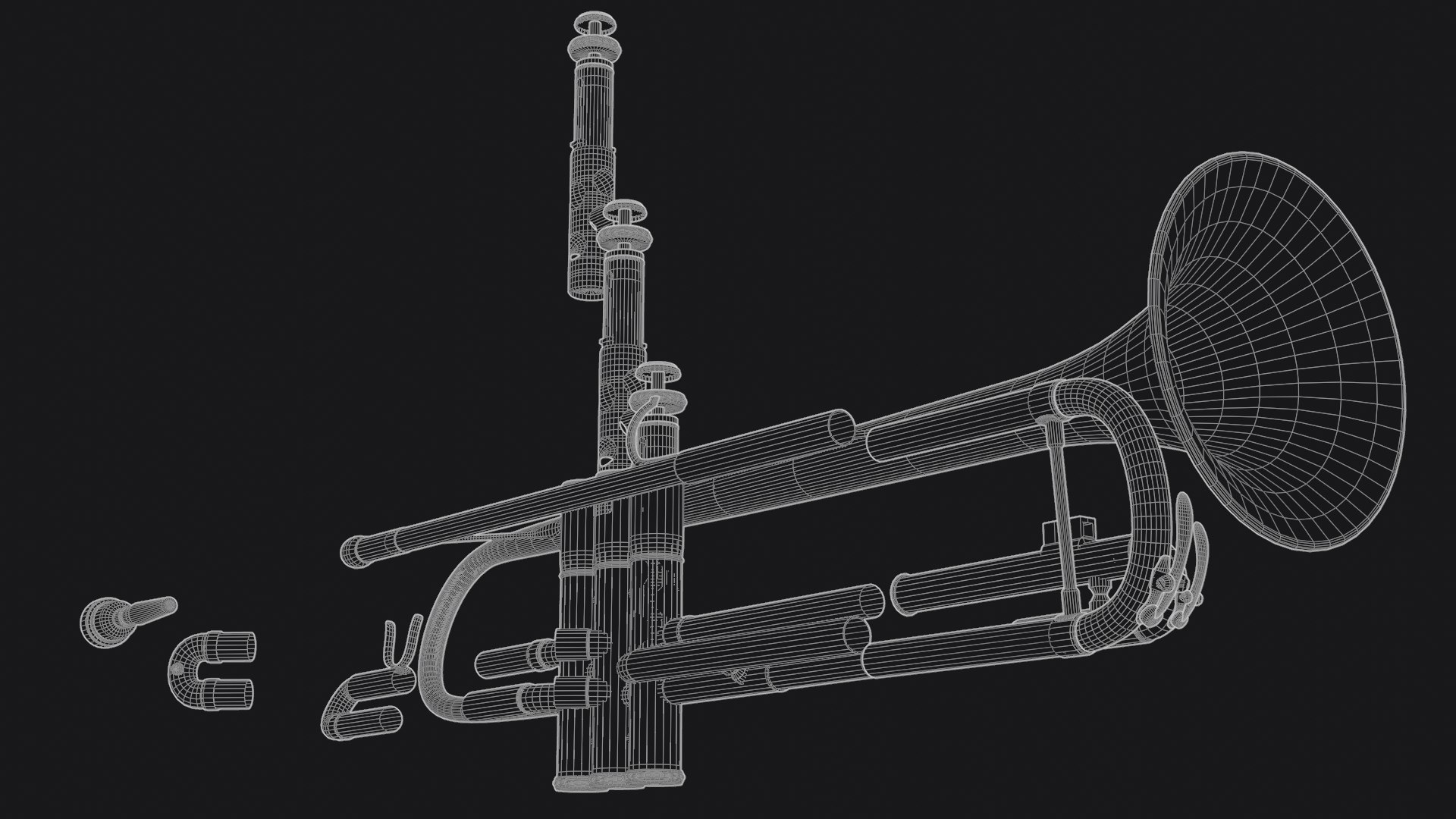 Trumpet 3D Model - TurboSquid 2269251