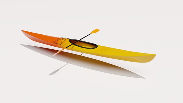 modelo 3d Kayak con remo - TurboSquid 2062149
