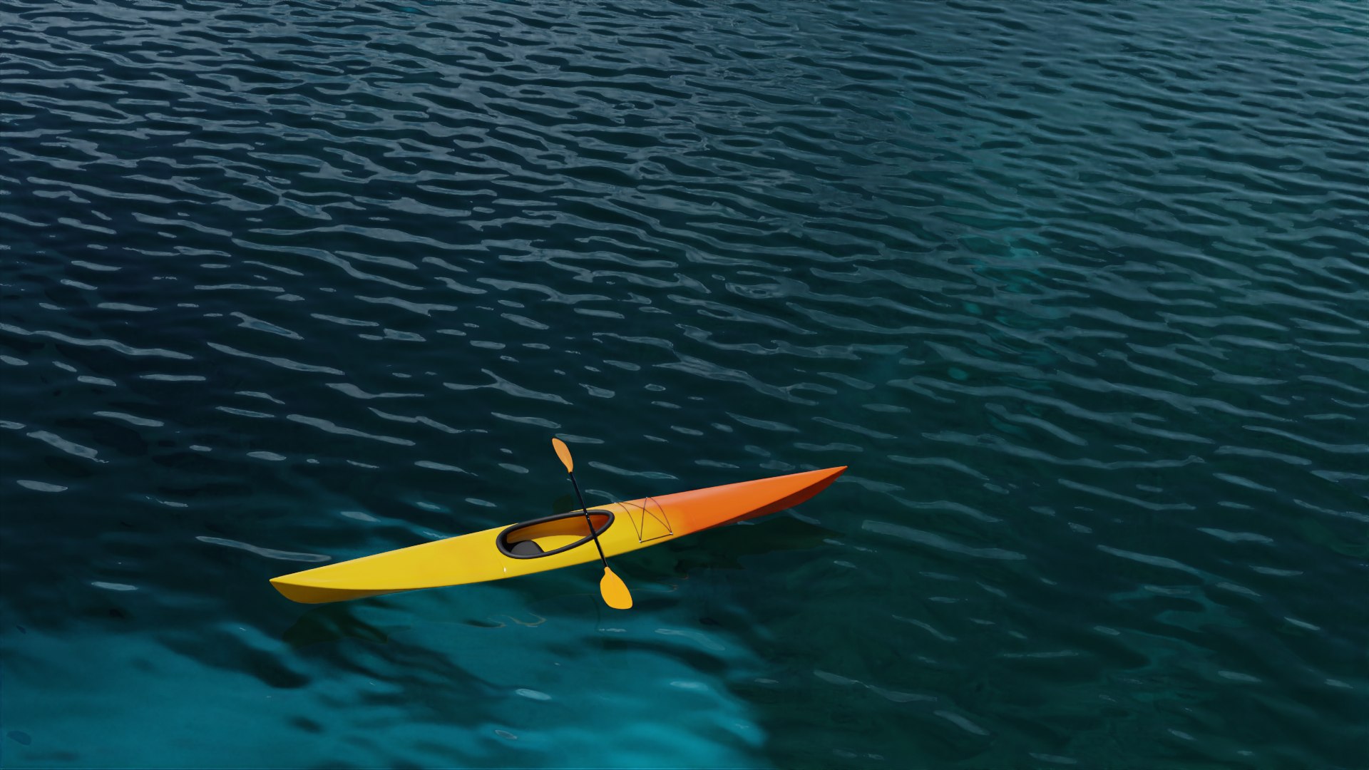 3D model Kayak with Paddle - TurboSquid 2062149
