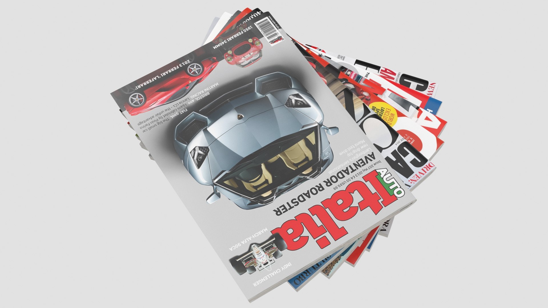 3D magazines open set 6 model - TurboSquid 1440809