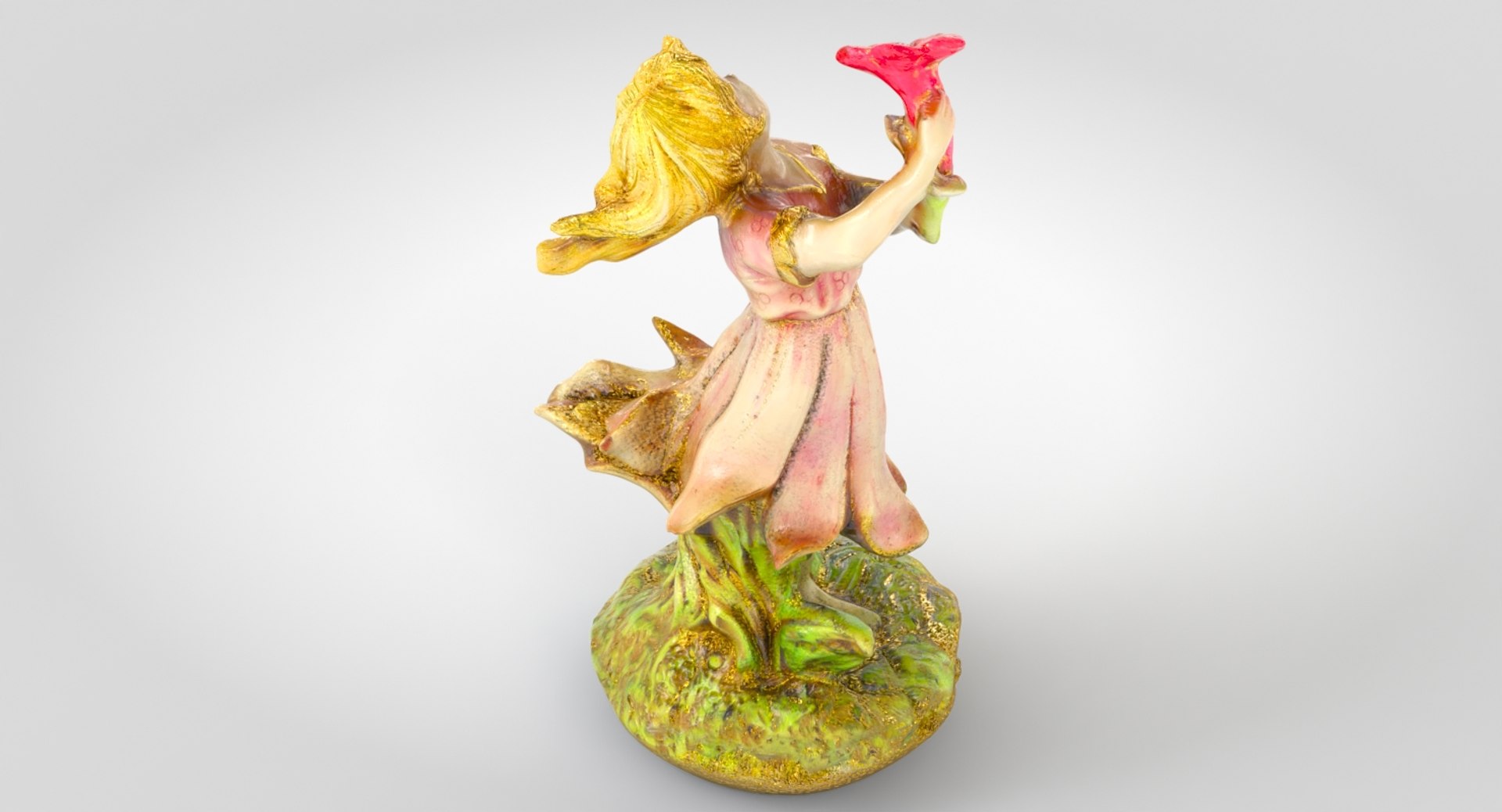 3D Flower Girl Statue Model - TurboSquid 1345013