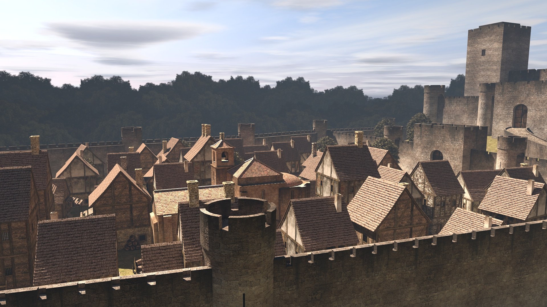 3D Medieval City - TurboSquid 2056138