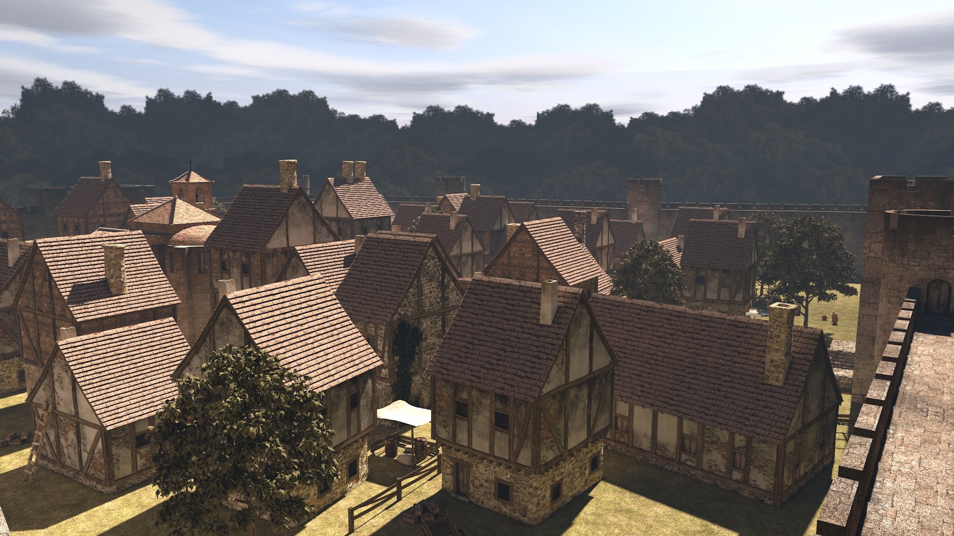 3D Medieval City - TurboSquid 2056138