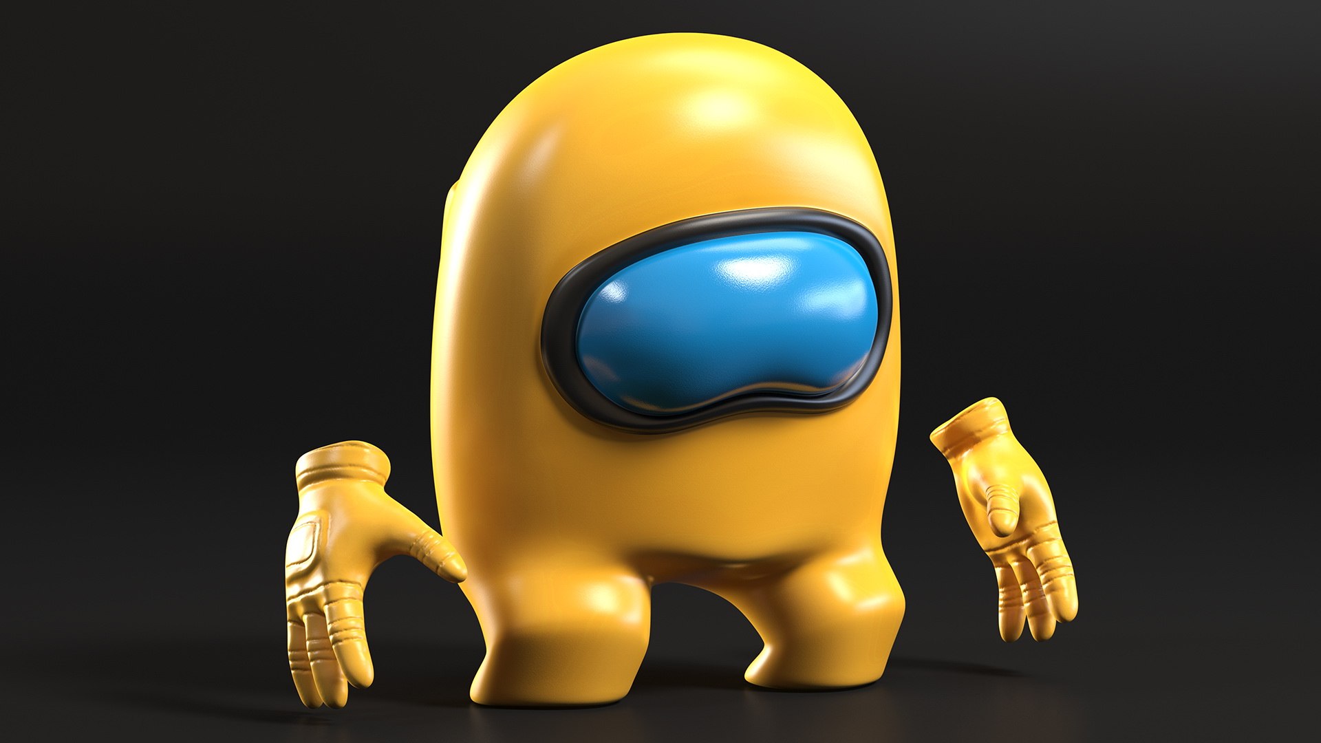 3D Among Us Sad Character Yellow Model - TurboSquid 2003854