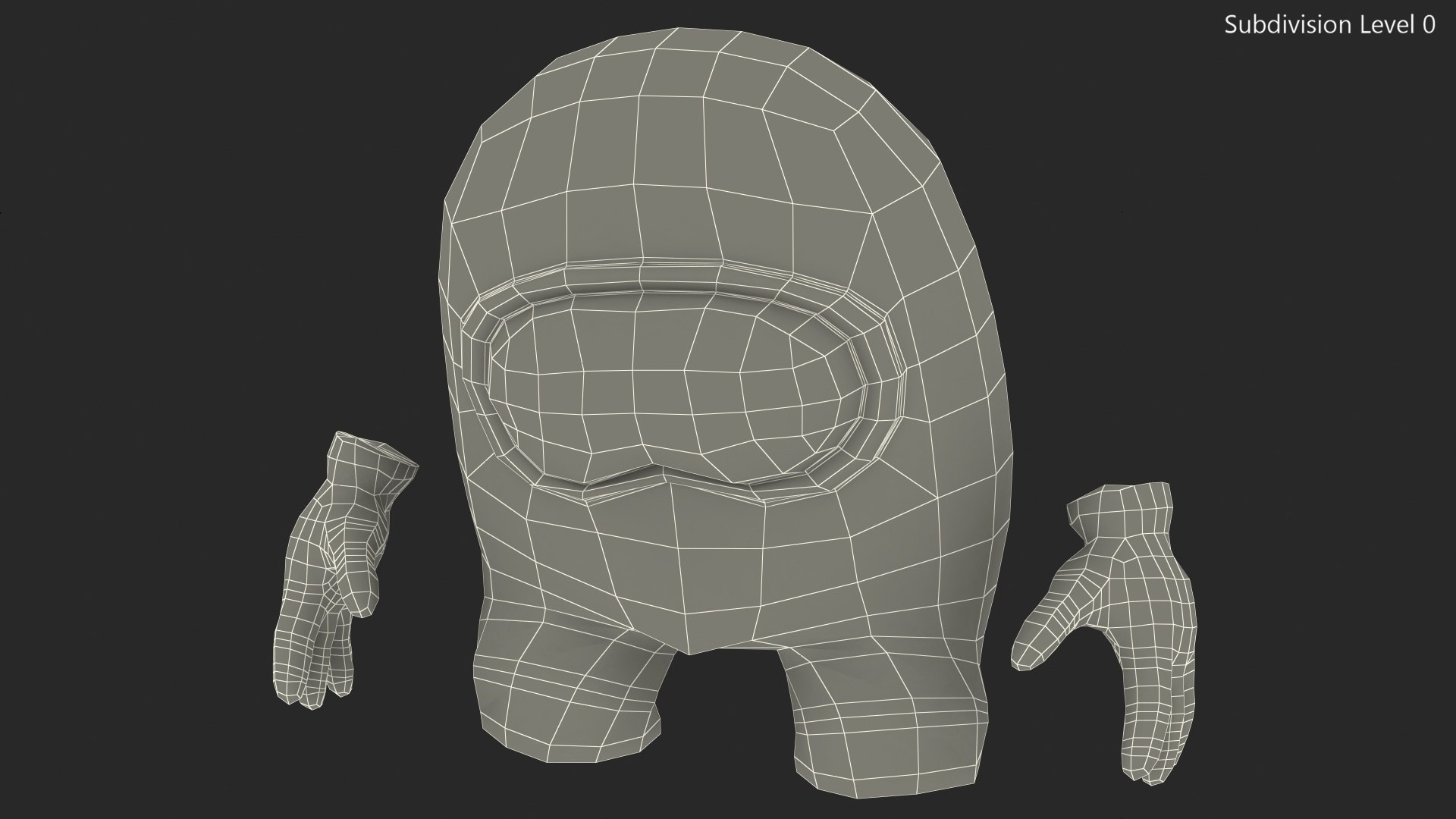 3D Among Us Sad Character Yellow model - TurboSquid 2003854
