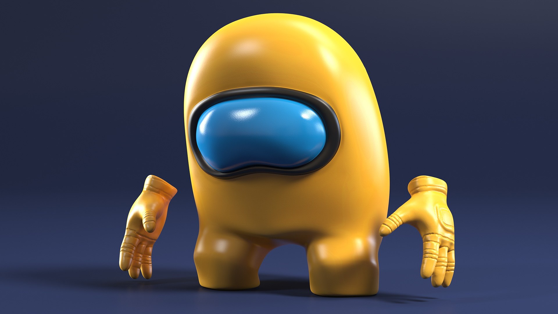 3D Among Us Sad Character Yellow Model - TurboSquid 2003854
