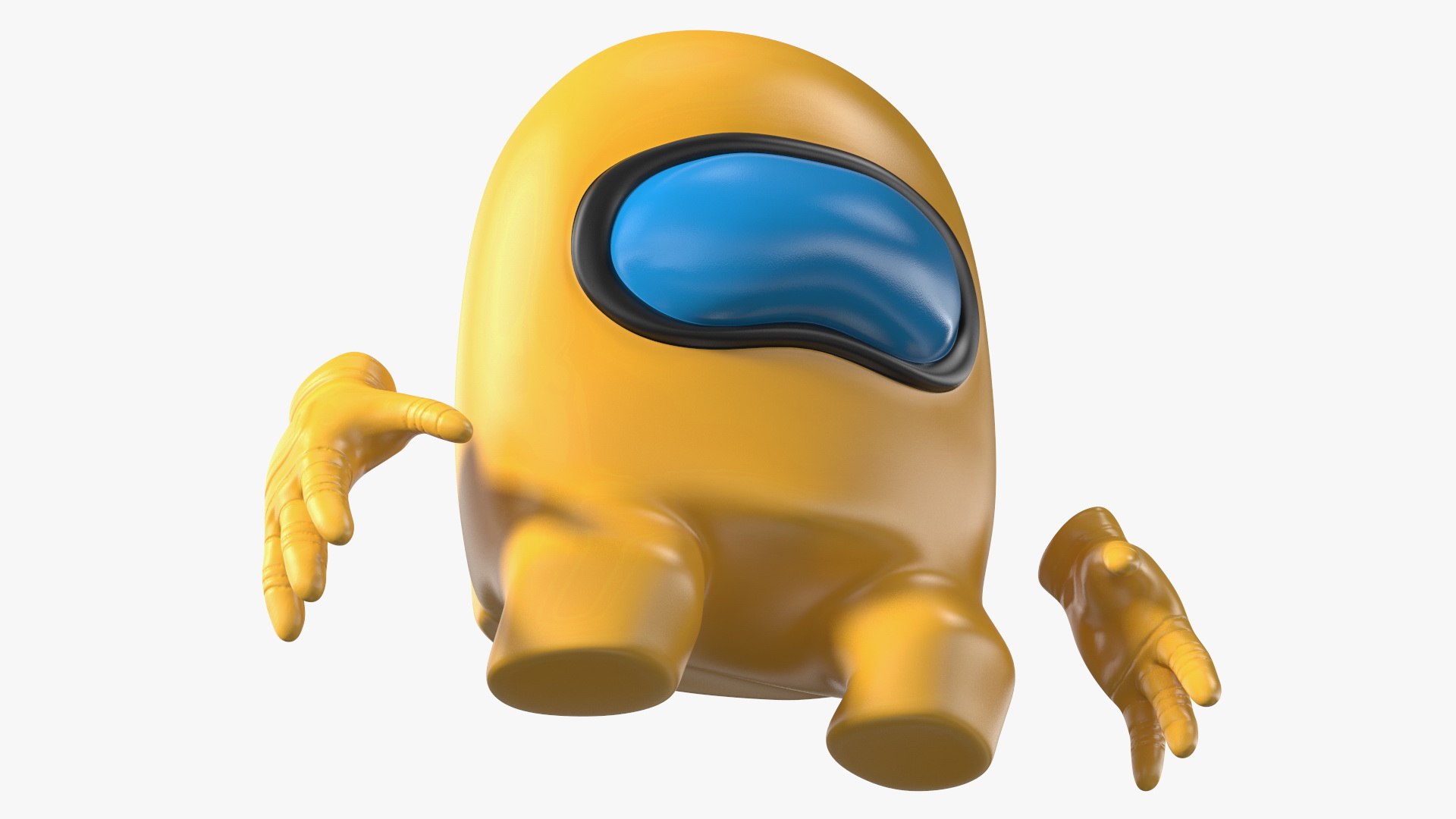 3D Among Us Sad Character Yellow Model - TurboSquid 2003854