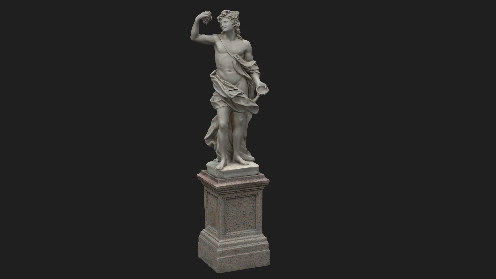 3D Model Statue Of Bacchus - TurboSquid 2099374
